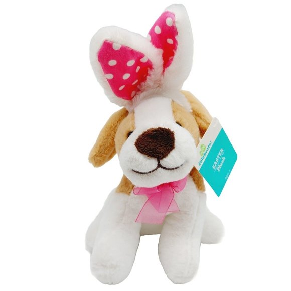 Dan Dee | Toys | Puppy Dog Stuffed Plush Animal 9 Wearing Bunny Ears ...